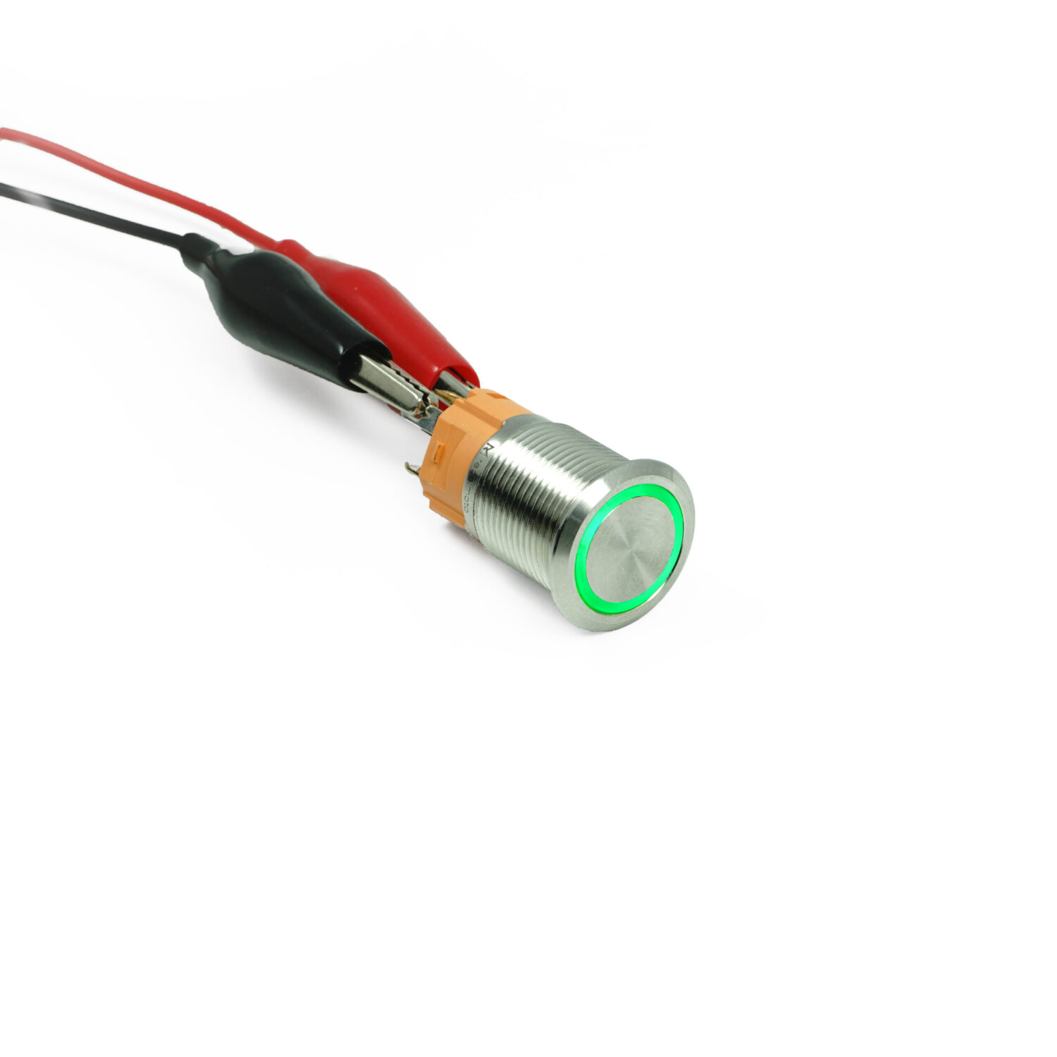 16mm push button LED Green